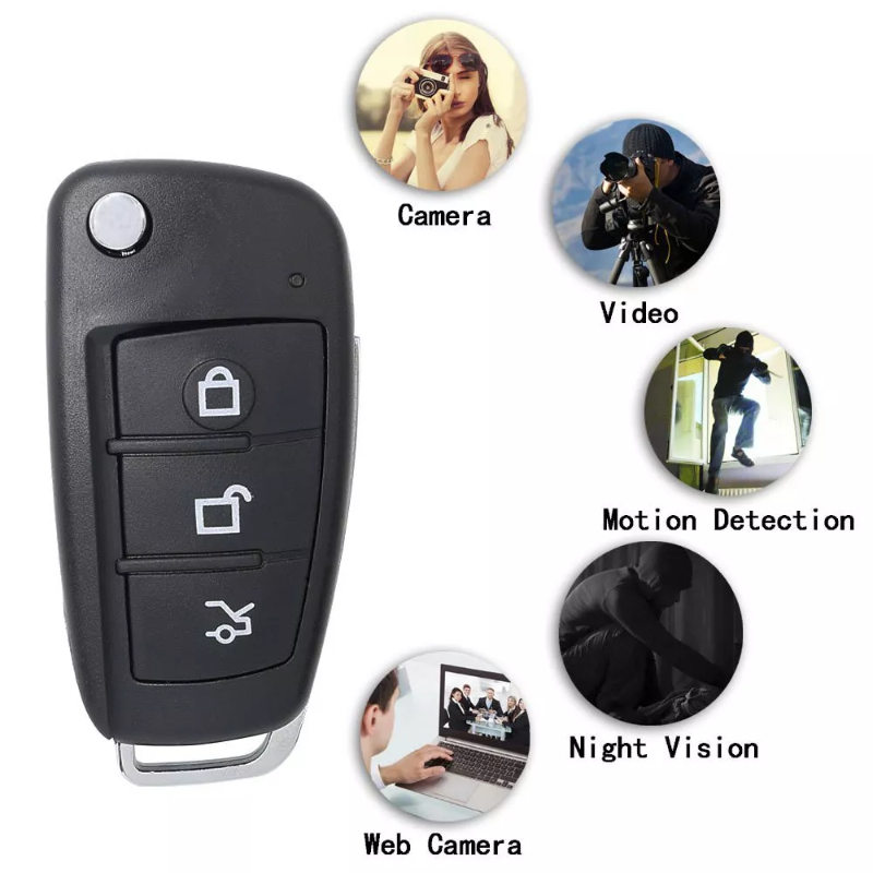 Móc khóa Camera S820 ngụy trang chìa khóa ô tô quay phim Full HD1080P ...